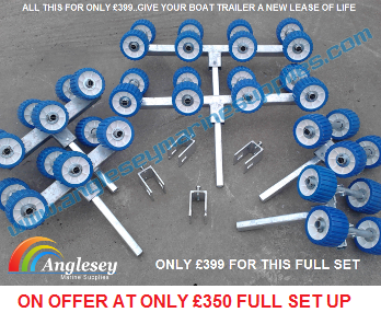 boat trailer rollers, wobble rollers conversion kit just reduced in price